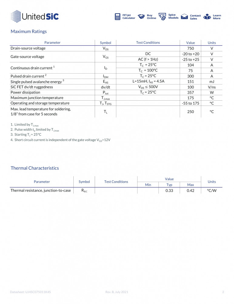 UJ4SC075011K4S datasheet page 2