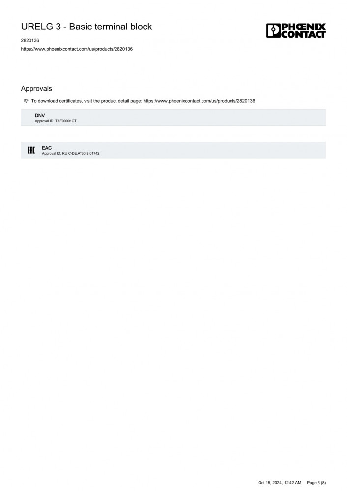 Phoenix Contact 2820136 technical document page 6