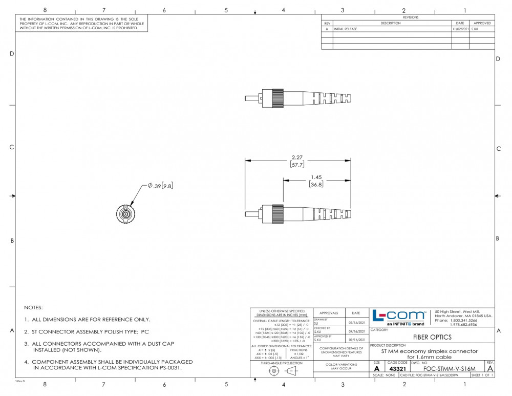 FOC-STMM-V-S16M technical document preview