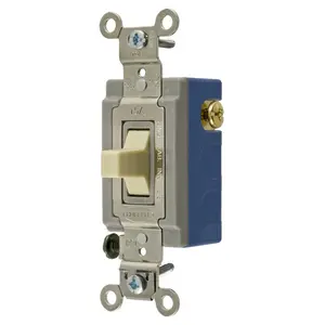 Extra Heavy Duty Industrial Grade, Toggle Switches, General Purpose AC, Single Pole Double Throw Center Off, 15A 120/277V AC Toggle