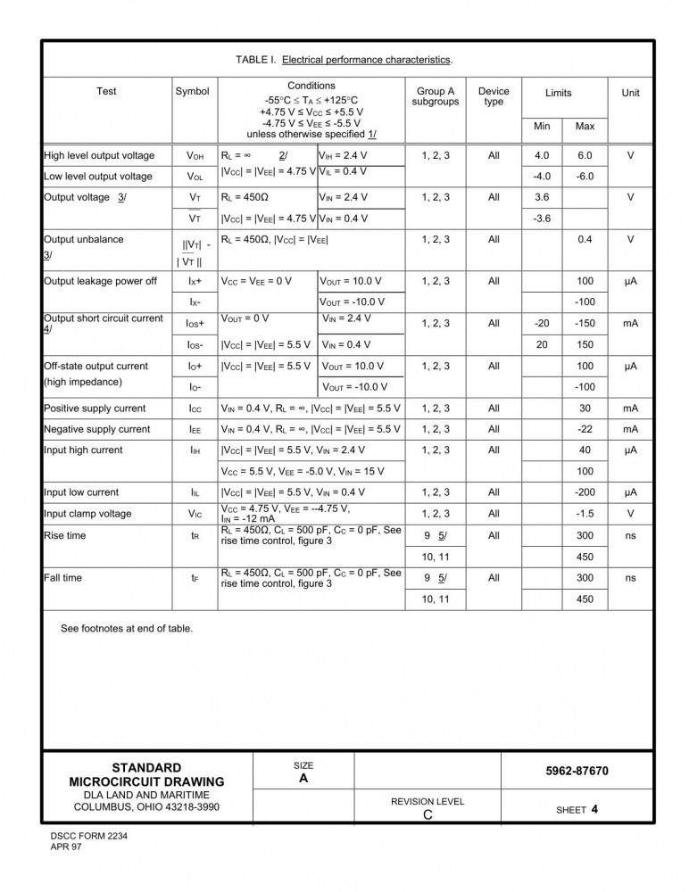26LS29DM/B technical document page 5