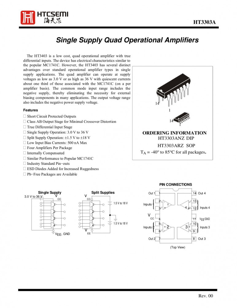 HT3303ARZ datasheet page 1