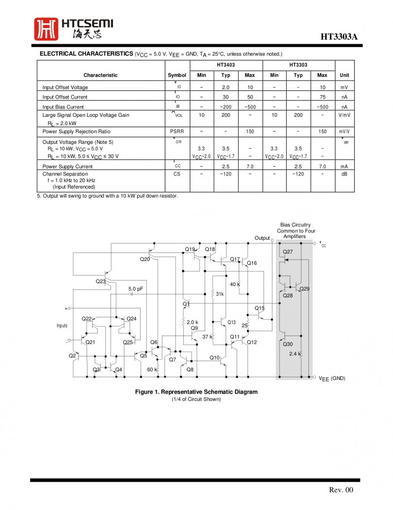 HT3303ARZ datasheet page 4