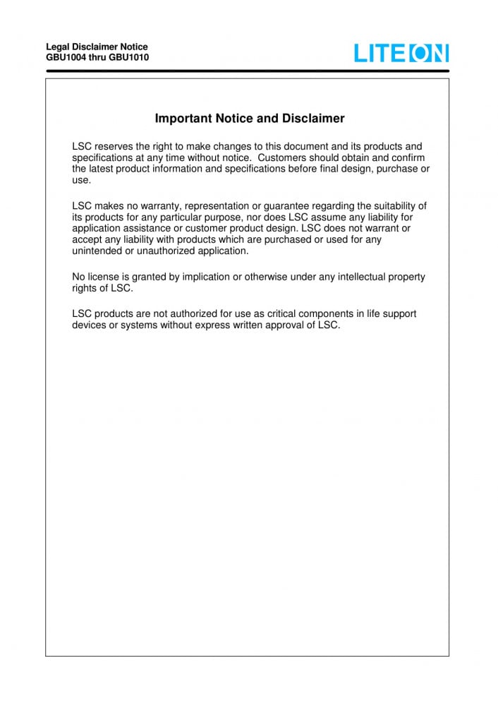 S-GBU1008-TU-LT datasheet page 3