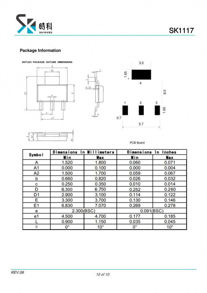 SK1117 datasheet page 10