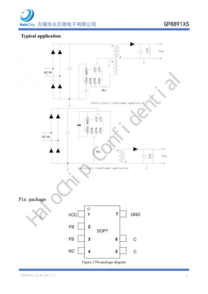 GP8891BS datasheet page 2