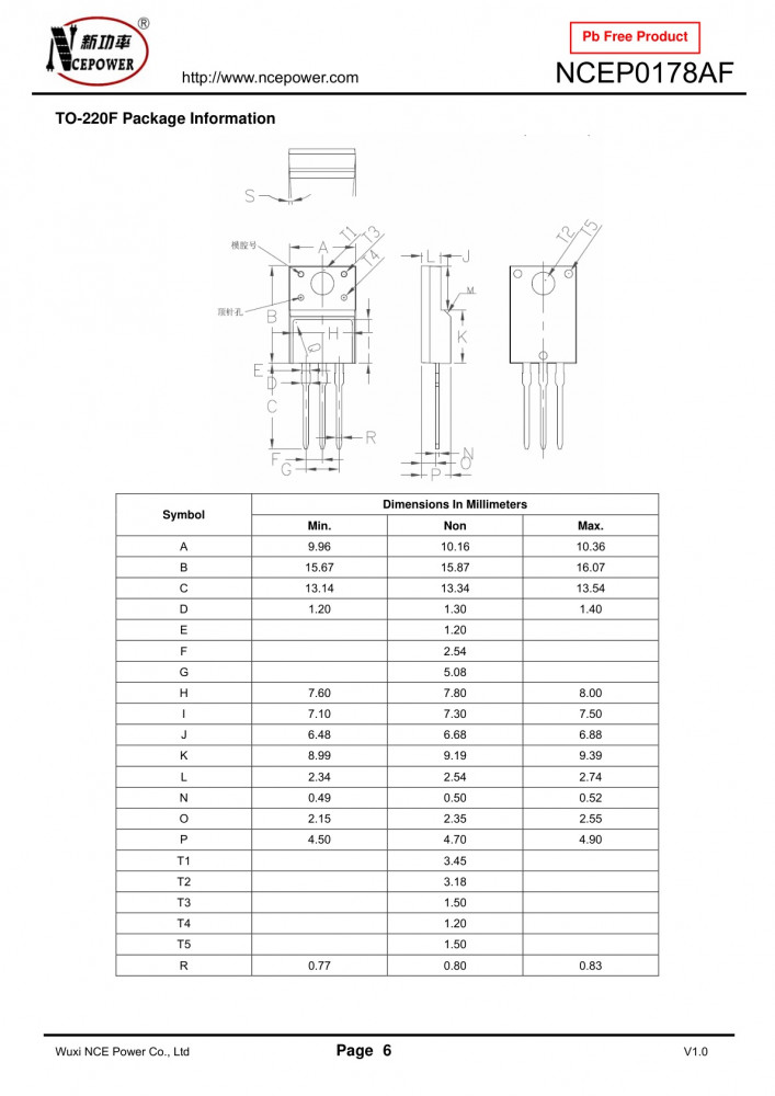NCEP0178AF datasheet page 6