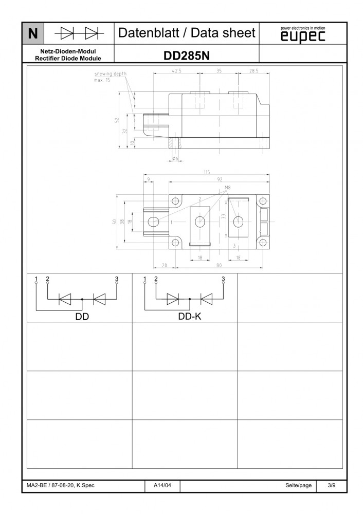 DD285N04K datasheet page 3