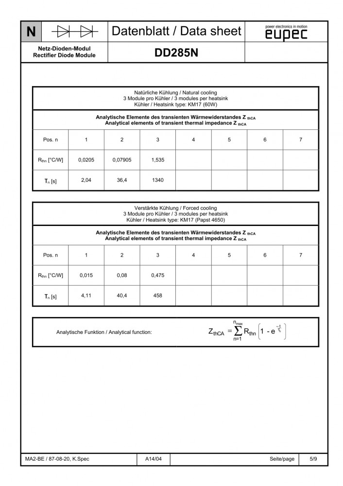 DD285N04K datasheet page 5