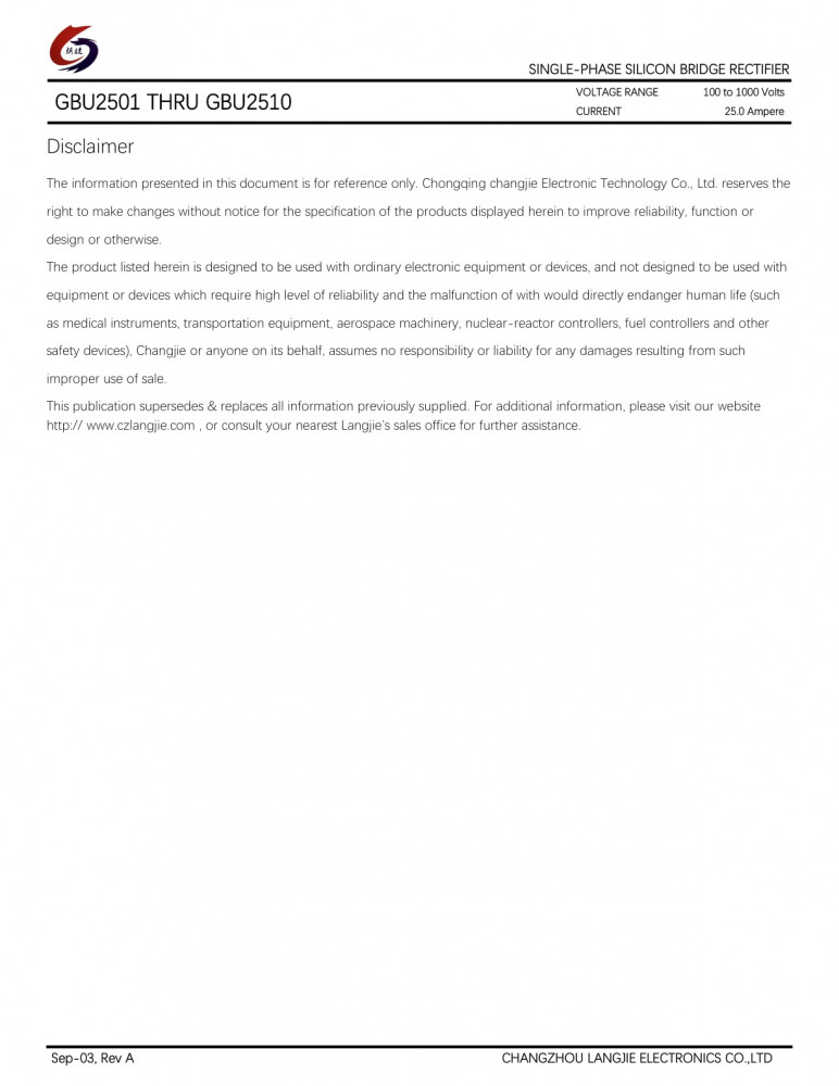 GBU2510 datasheet page 4