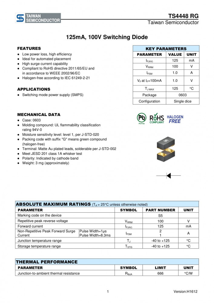 TS4448 RG technical document page 1