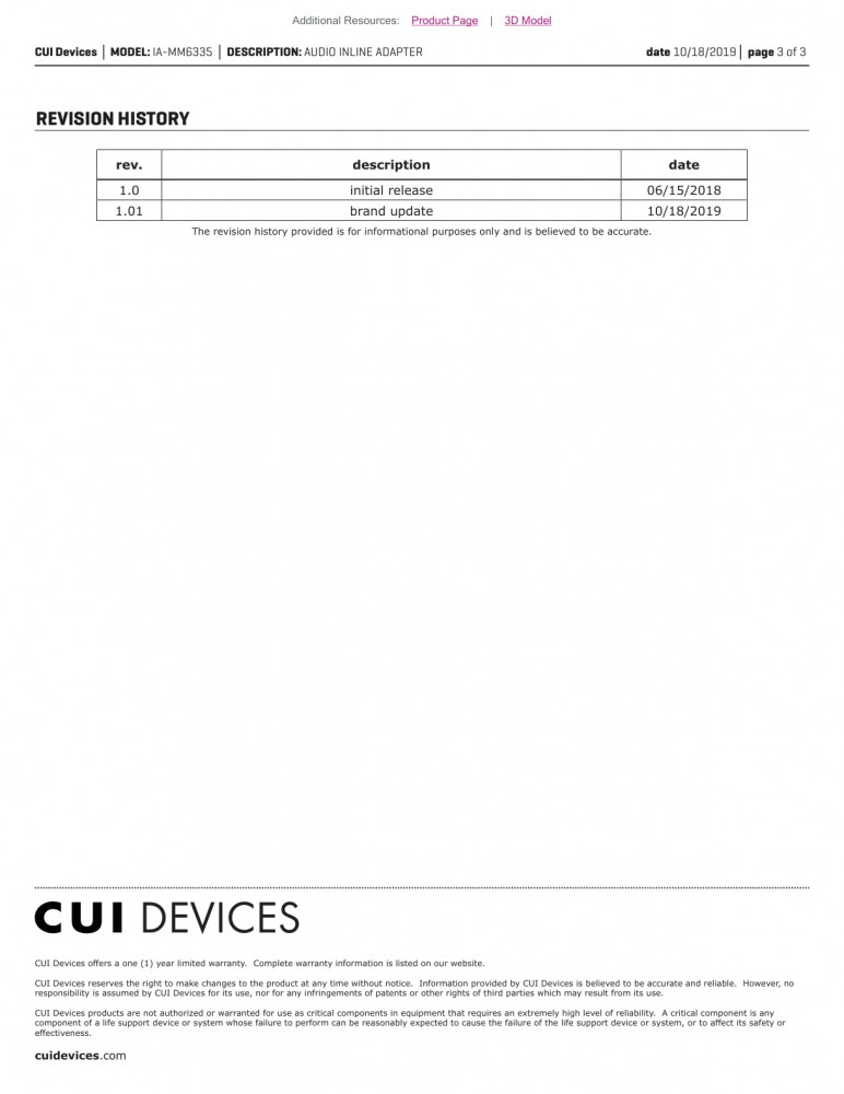 IA-MM6335 datasheet page 3