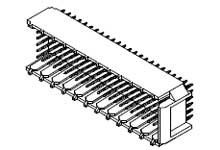HDM Board-to-Board Backplane Header, Vertical, Press-Fit, Closed End, 72  Circuits, Lead-Free for sale