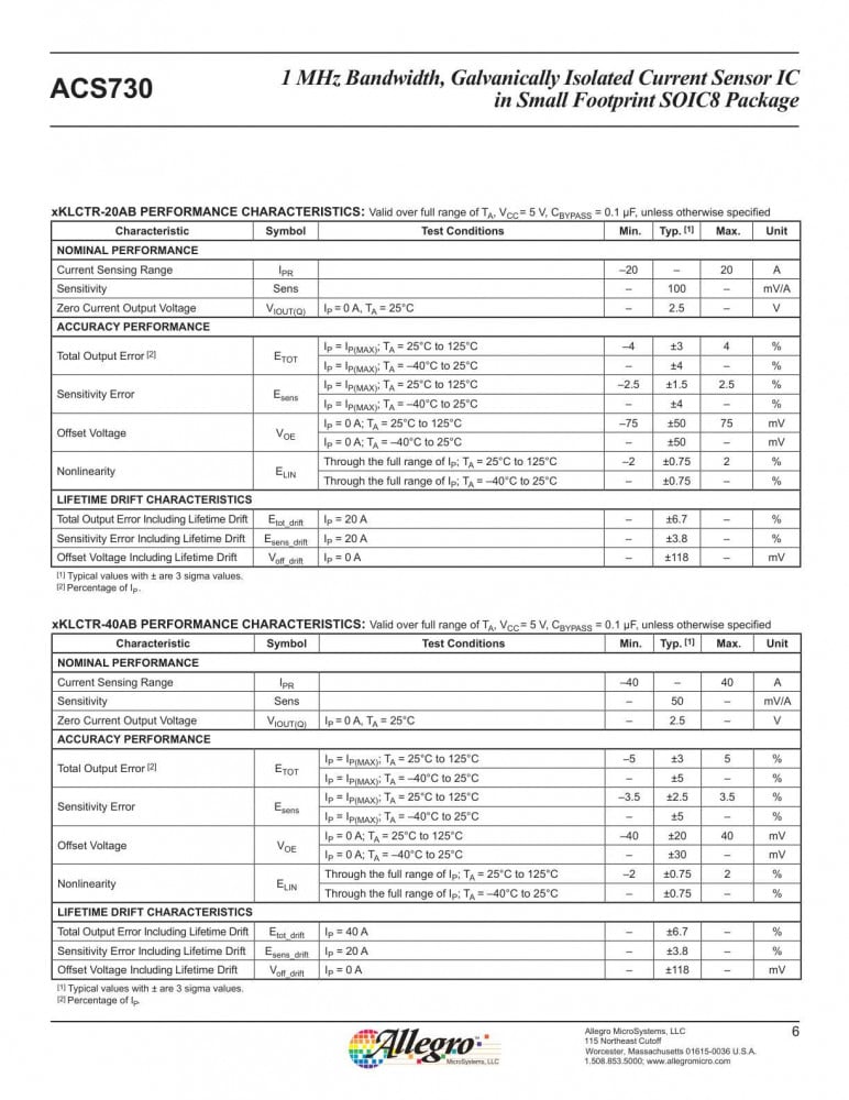 ACS730 datasheet page 6