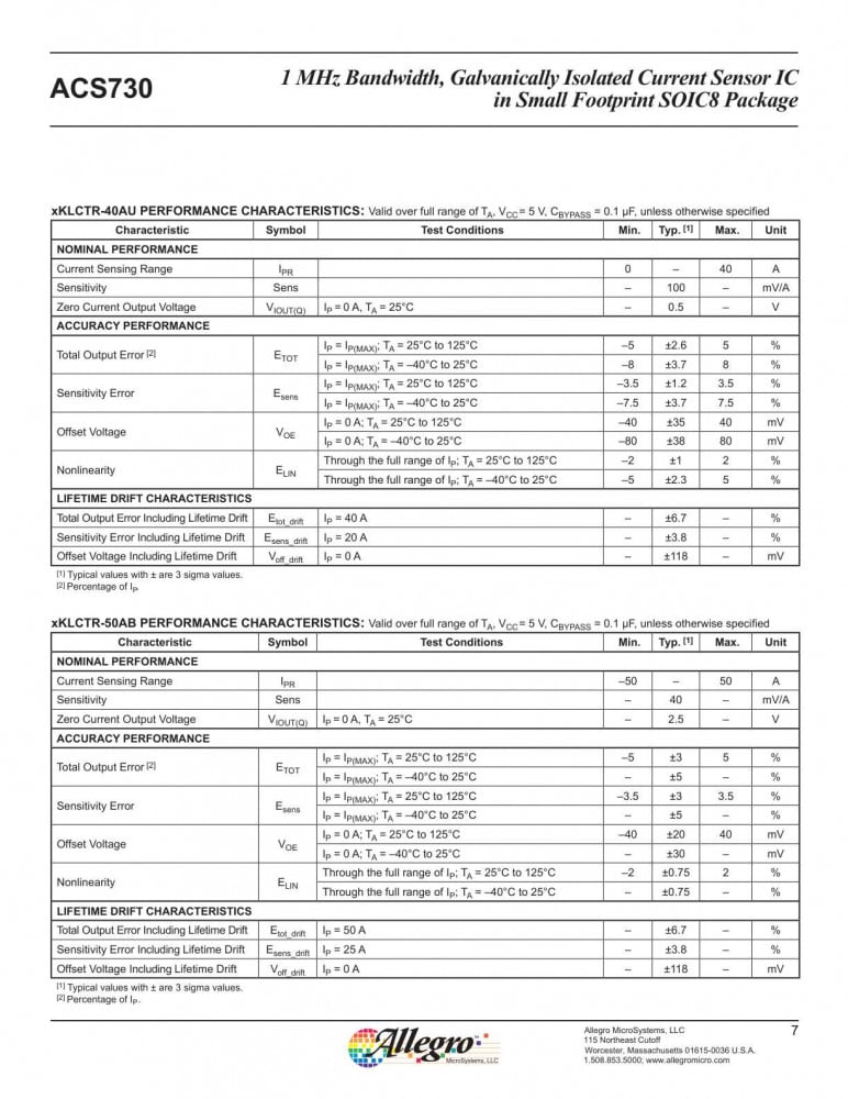 ACS730 datasheet page 7