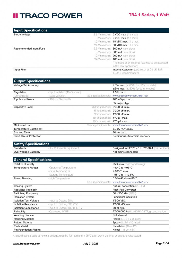 TBA 1 series document preview, page 2