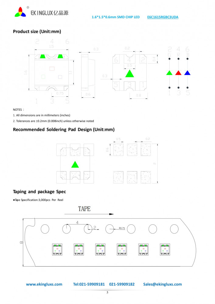 E6C1615RGBC3UDA datasheet page 5