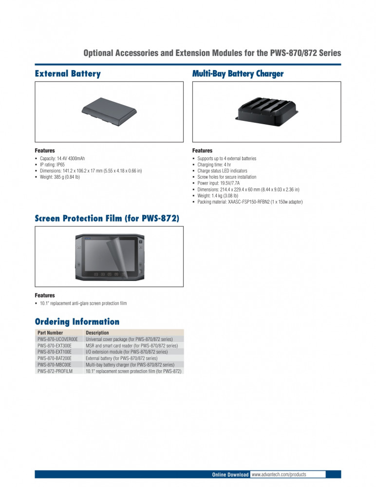 PWS-870/872 peripheral document page 2