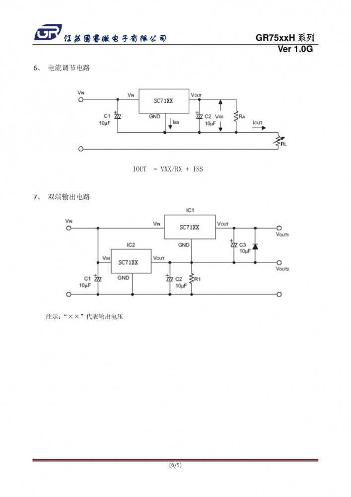 GR75xxH datasheet page 6