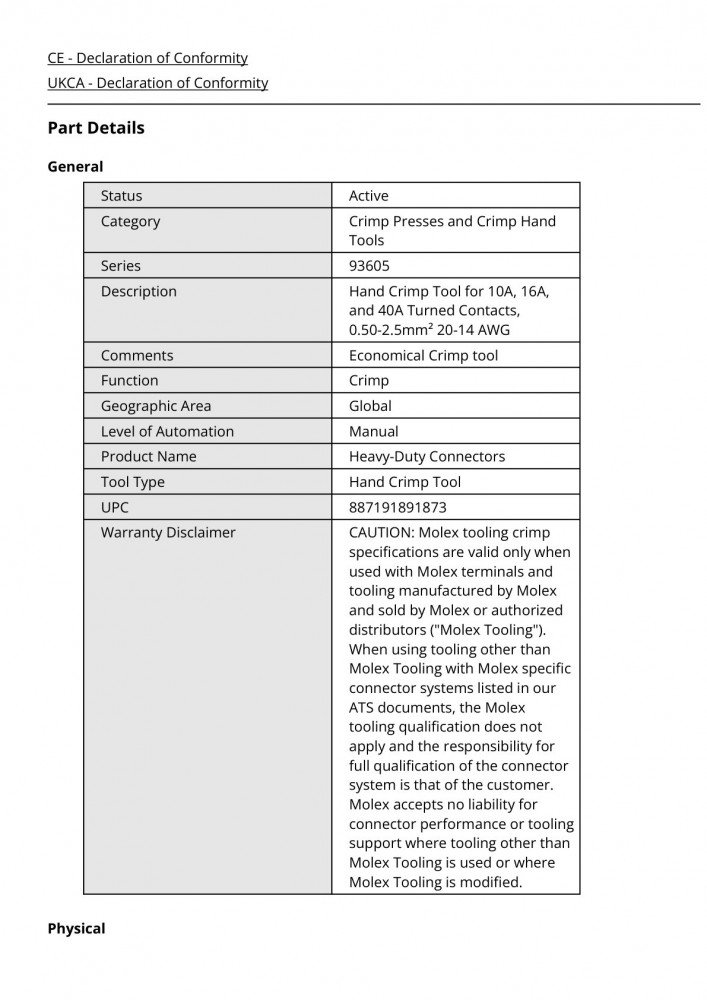 MOLEX 936050065 product document image 2