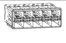 Small Form-factor Pluggable Plus (SFP+) Stacked 2-by-5 Multi-Port Connector with 4 Lightpipe Ports, Elastomeric Gasket, 200 Circuits, Tin (Sn) Tails for sale