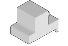 Press-In Tool for Right-Angle Receptacle 15-Row, 9-Column