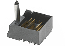 Impact 100 Ohm 4 Pair Vertical Orthogonal Header, Left Guided, Open Endwall, 8 Columns, 96 Circuits, Pin Length 4.90mm, Plated Through Hole Dimension 0.39mm, Lead Free