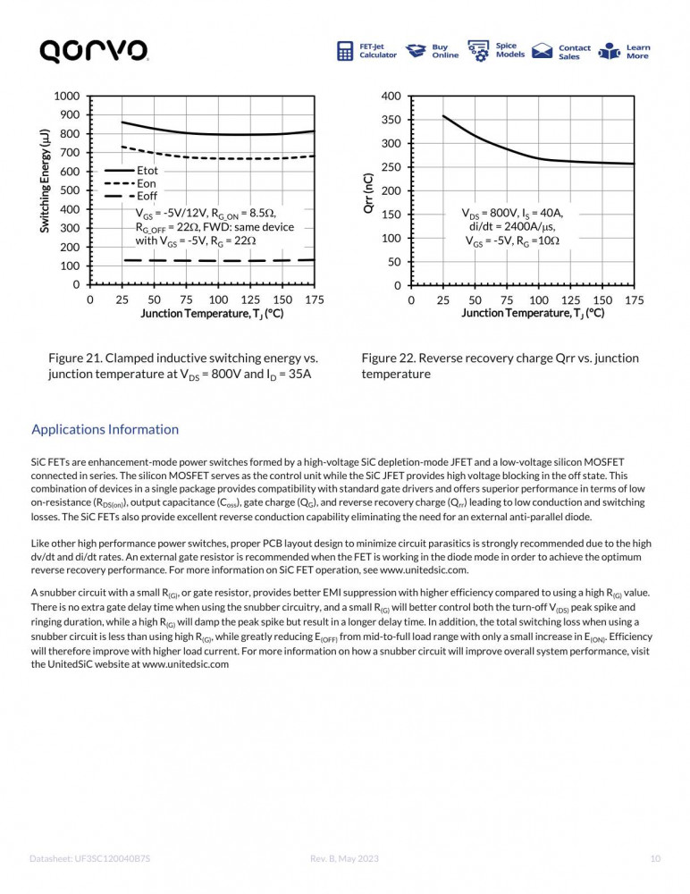 UF3SC120040B7S datasheet page 10