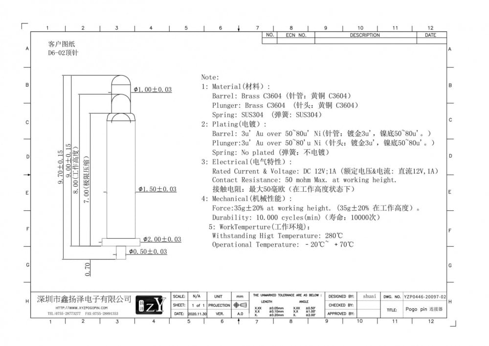 YZP0446-20097-02 product specification page 3