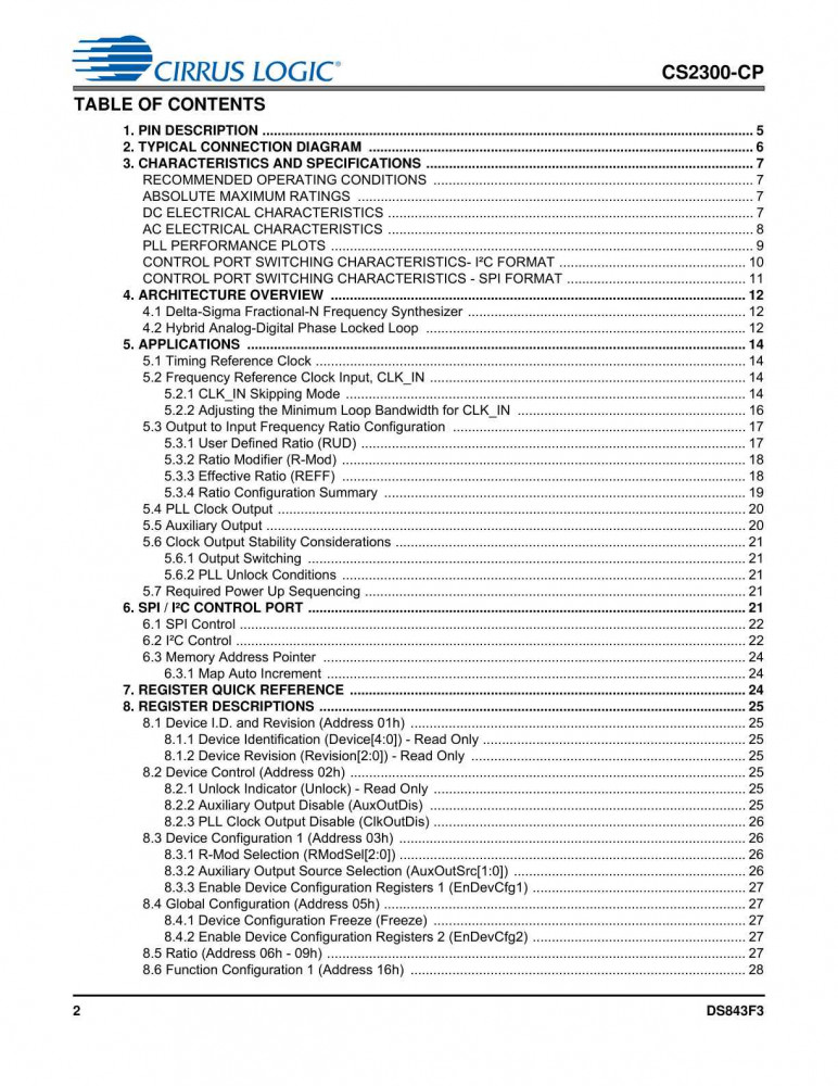 CS2300CP-CZZR datasheet page 2