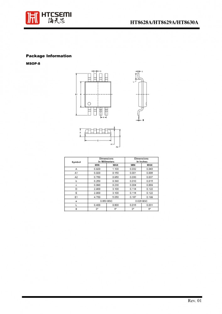 HT8628ARTZ datasheet page 9