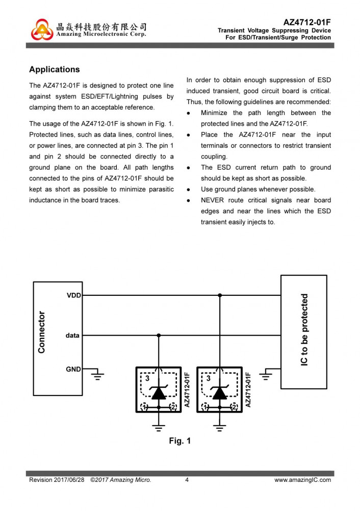 AZ4712-01F technical document page 4