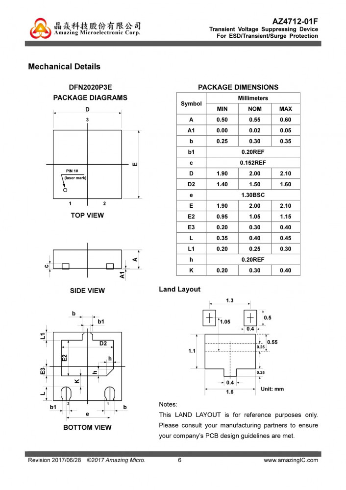 AZ4712-01F technical document page 6