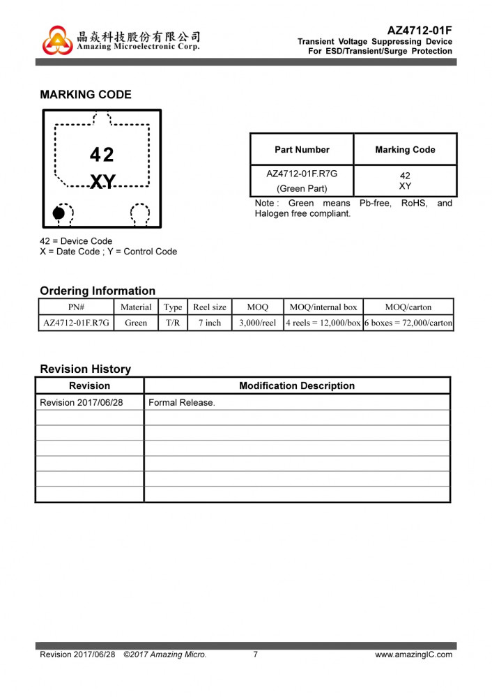 AZ4712-01F technical document page 7