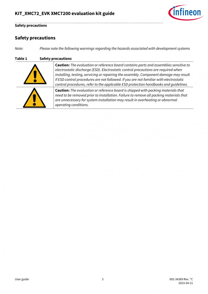 KIT_XMC72_EVK guide page 3