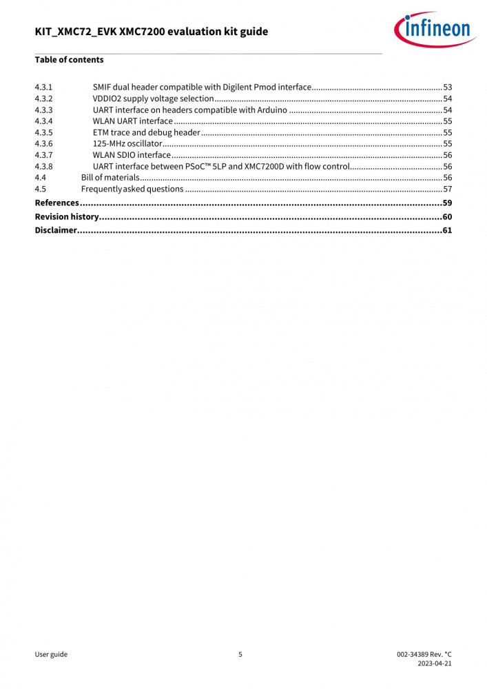 KIT_XMC72_EVK guide page 5