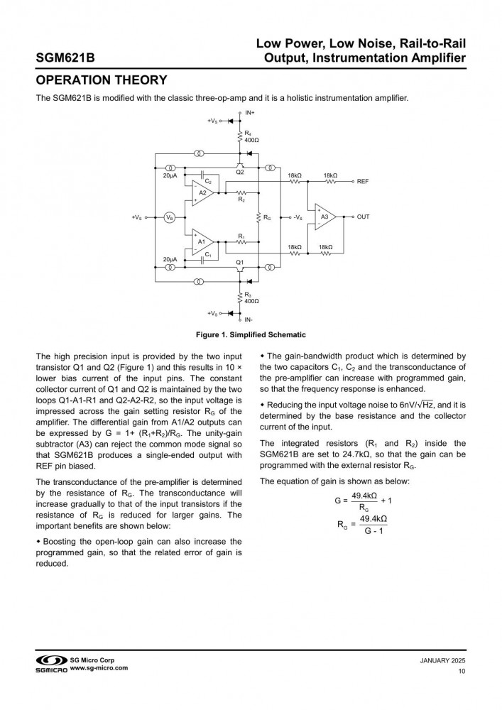 SGM621B datasheet page 10