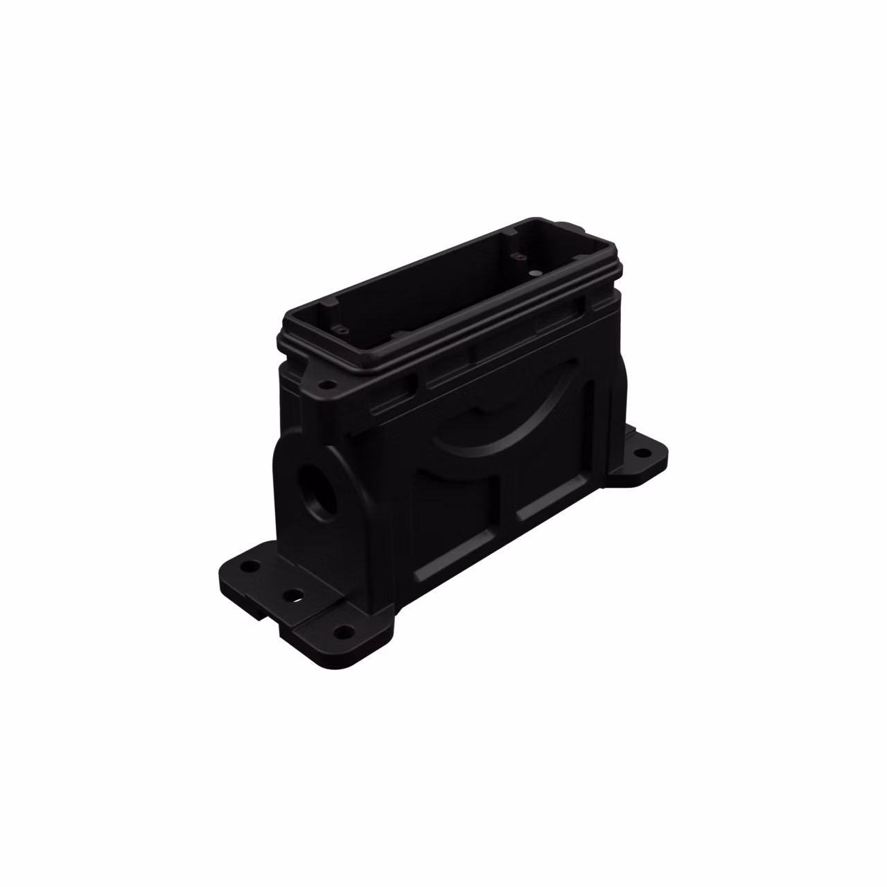 Heavy-Duty High Performance-Harsh Environment (HP-HE) Surface Mount Housing, Screw Locking, Zinc Alloy, Side Entry, Size 24B «104x27», M25x2  Thread, Black for sale