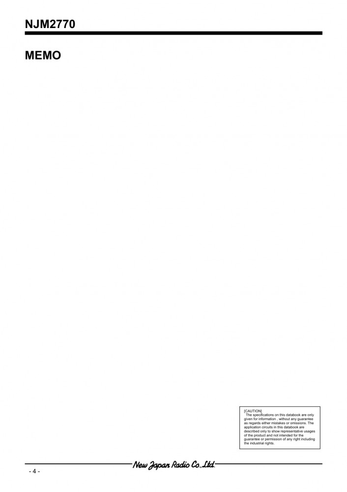 NJM2770 technical document page 4