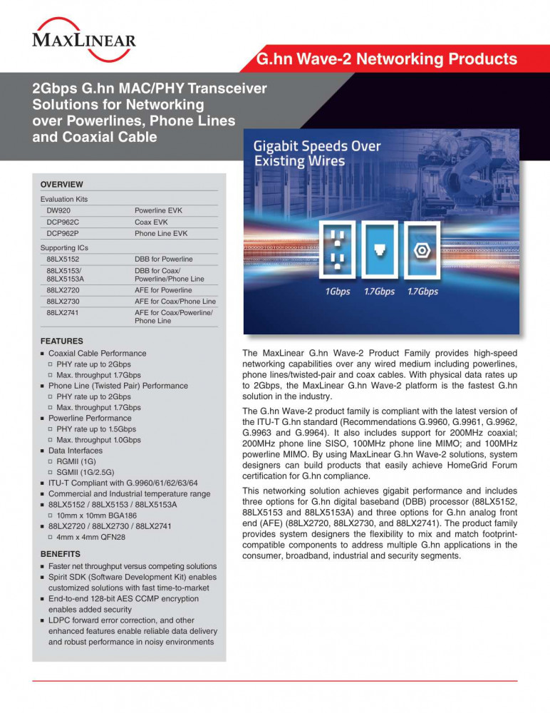 88LX2730 product document page 1