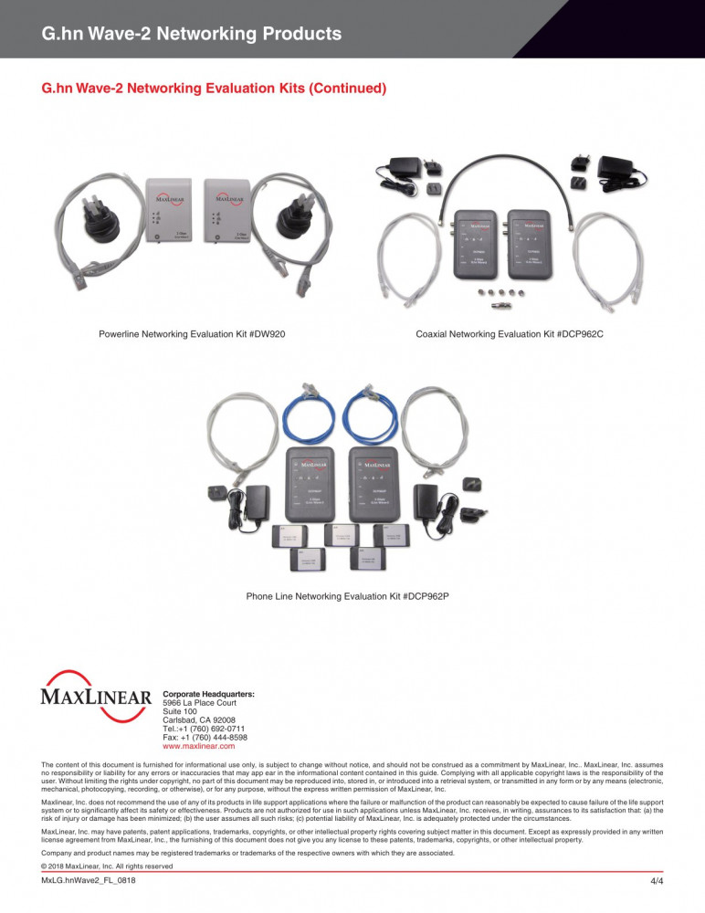 88LX2730 product document page 4