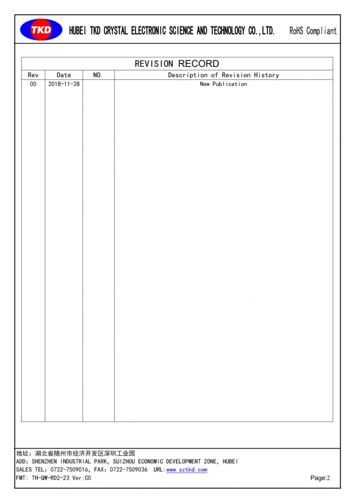 TKD SX20Y032000D61T specification page 2