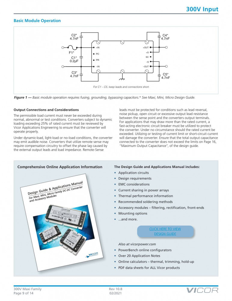 VICOR V300A12T400BL document page 9