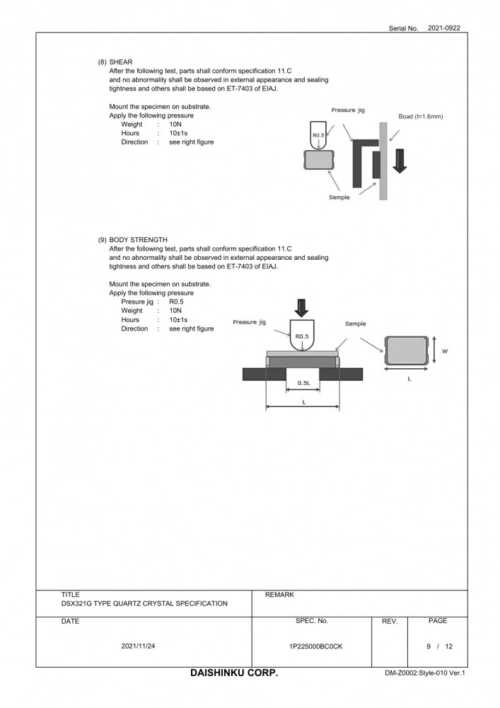 KDS DSX321G specification page 10