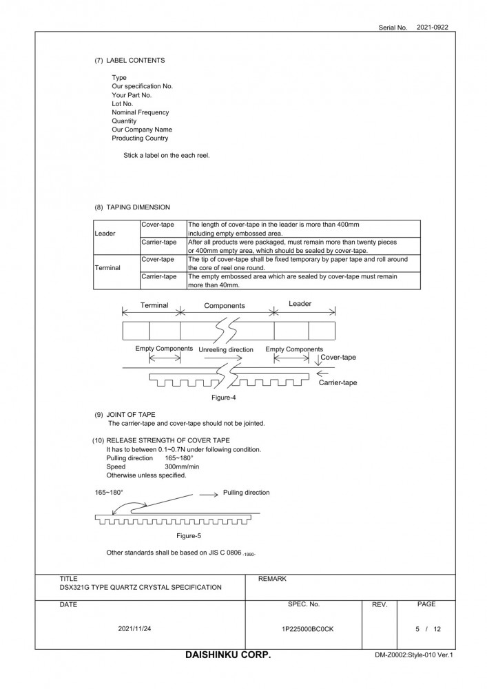 KDS DSX321G specification page 6