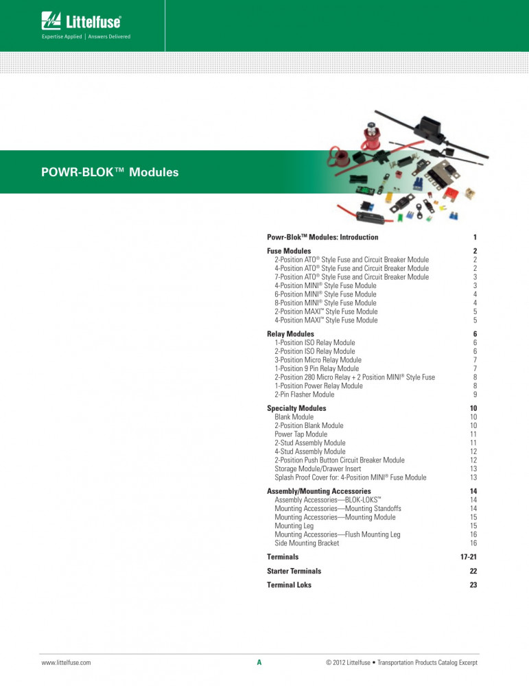 POWR-BLOKS catalog page 1