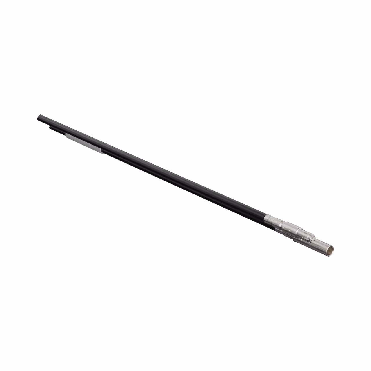 HFM Straight Plug-to-HFM Straight Jack Off-the-Shelf (OTS) Cable Assembly, Key Z Water Blue, RG-174 Cable, 1000.00mm Length, 50 Ohms