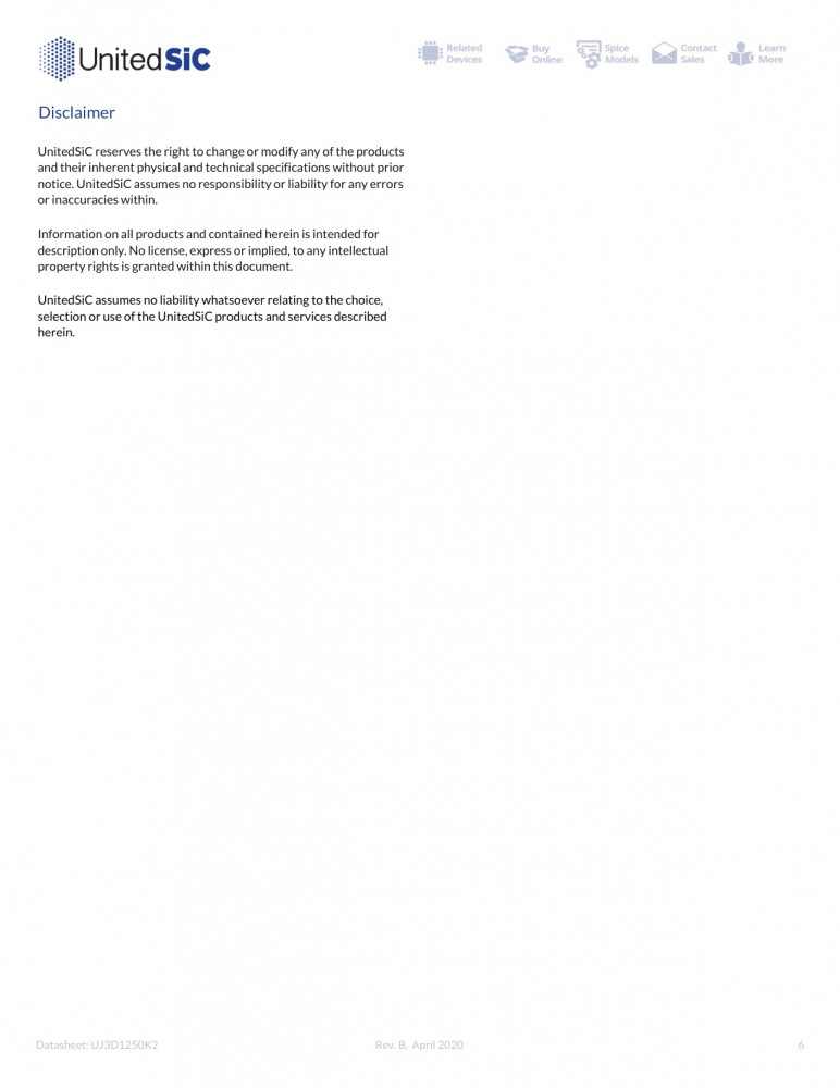 UJ3D1250K2 datasheet page 6
