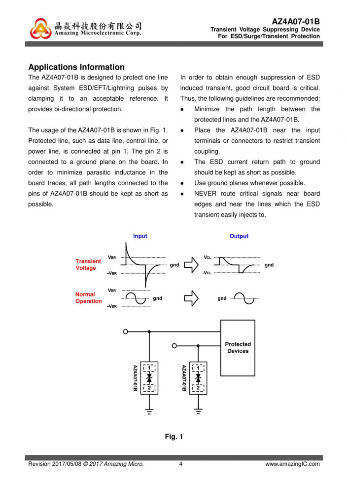 AZ4A07-01B datasheet page 4