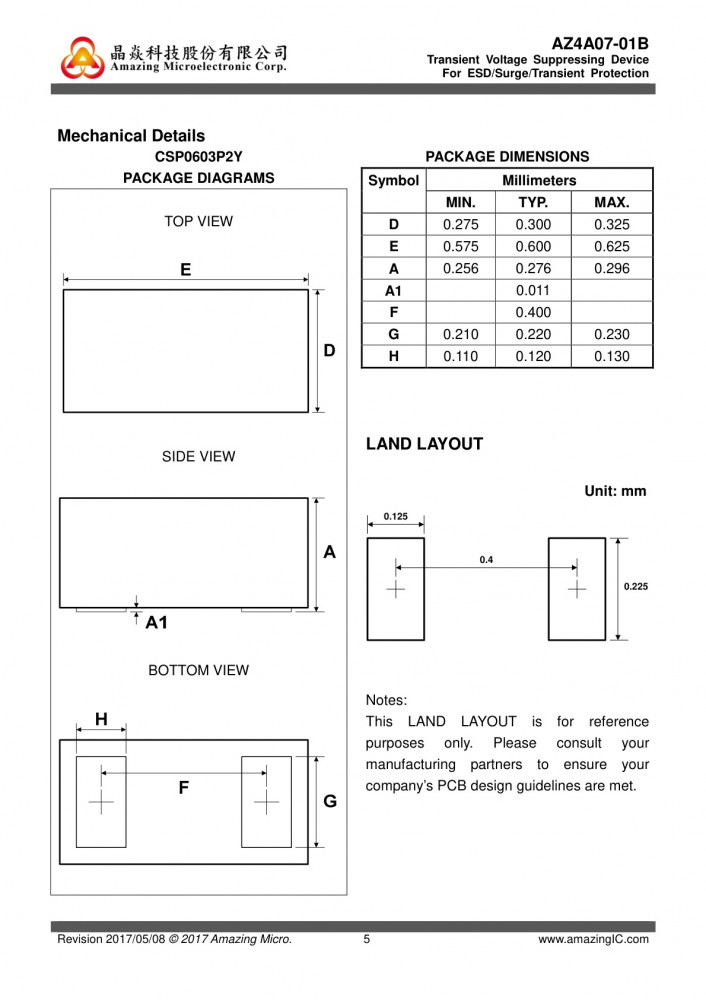 AZ4A07-01B datasheet page 5